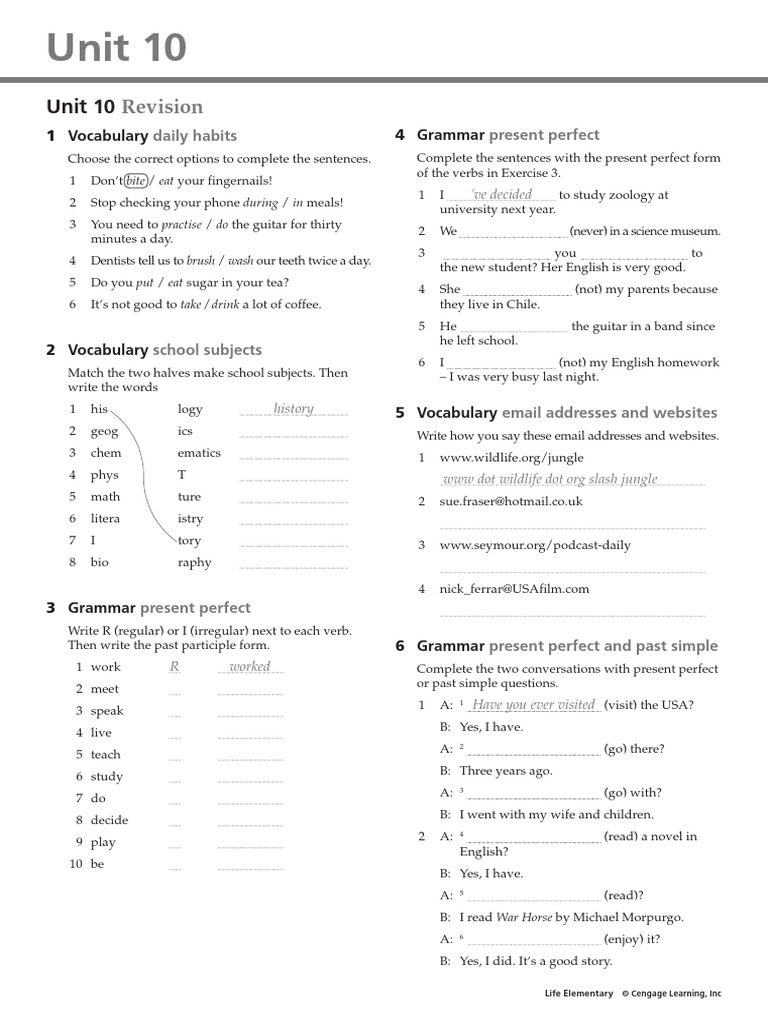 Revision Unit 10 - 240215 - 165449 | PDF | Language Mechanics ...
