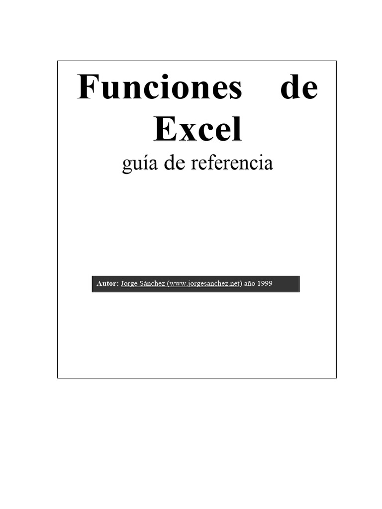 Func Excel | PDF | División (Matemáticas) | Matemáticas