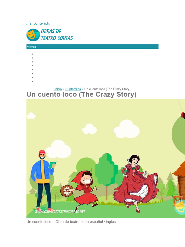 Un Cuento Loco (The Crazy Story) : Ir Al Contenido | PDF | Blanco como ...
