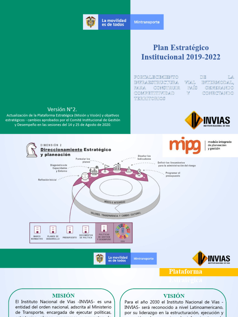 Plan Estratégico INVÍAS | PDF | Transporte Intermodal de Carga | Logística