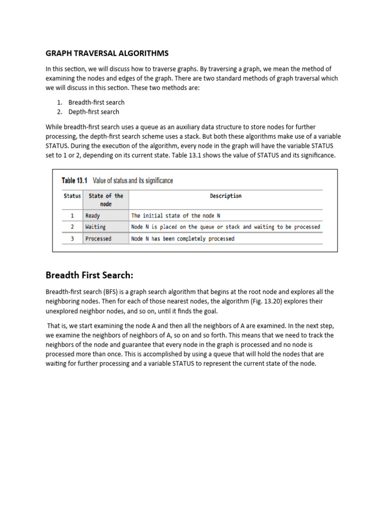 Graph Traversal Algorithms | PDF | Theoretical Computer Science | Algorithms And Data Structures