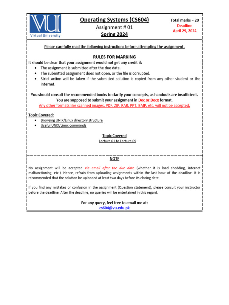 Spring 2024_CS604_1 | PDF | Directory (Computing) | Computing