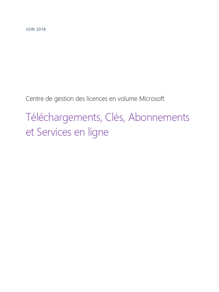 VLSC Downloads Keys | PDF | Microsoft | Microsoft Excel