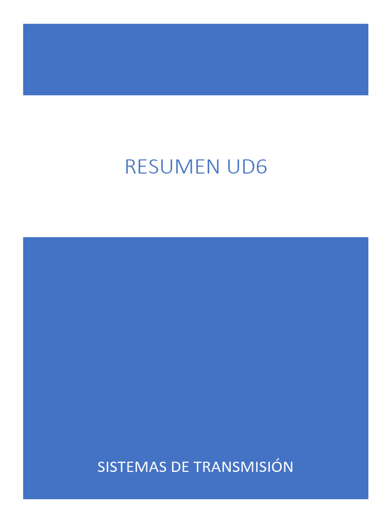 Resumen UD6 | PDF | Engranaje | Eje