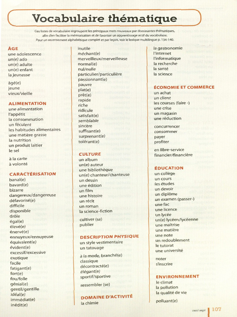 Le Nouveau Taxi 2 - Lexique | PDF