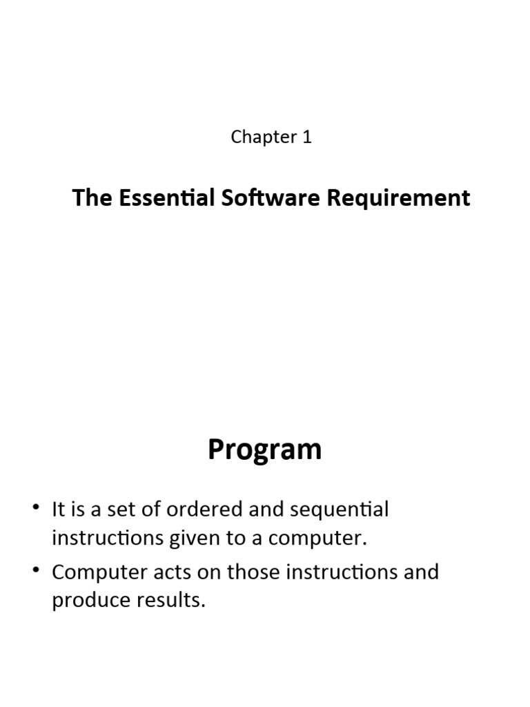 Chap 1 - Essential Software Req | PDF | Software | System