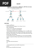9.2.9 Packet Tracer - Examine The ARP Table | PDF | Router (Computing) | Internet Protocols