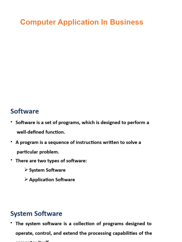 Lec7-Software and Its Types | Download Free PDF | Bios | Operating System