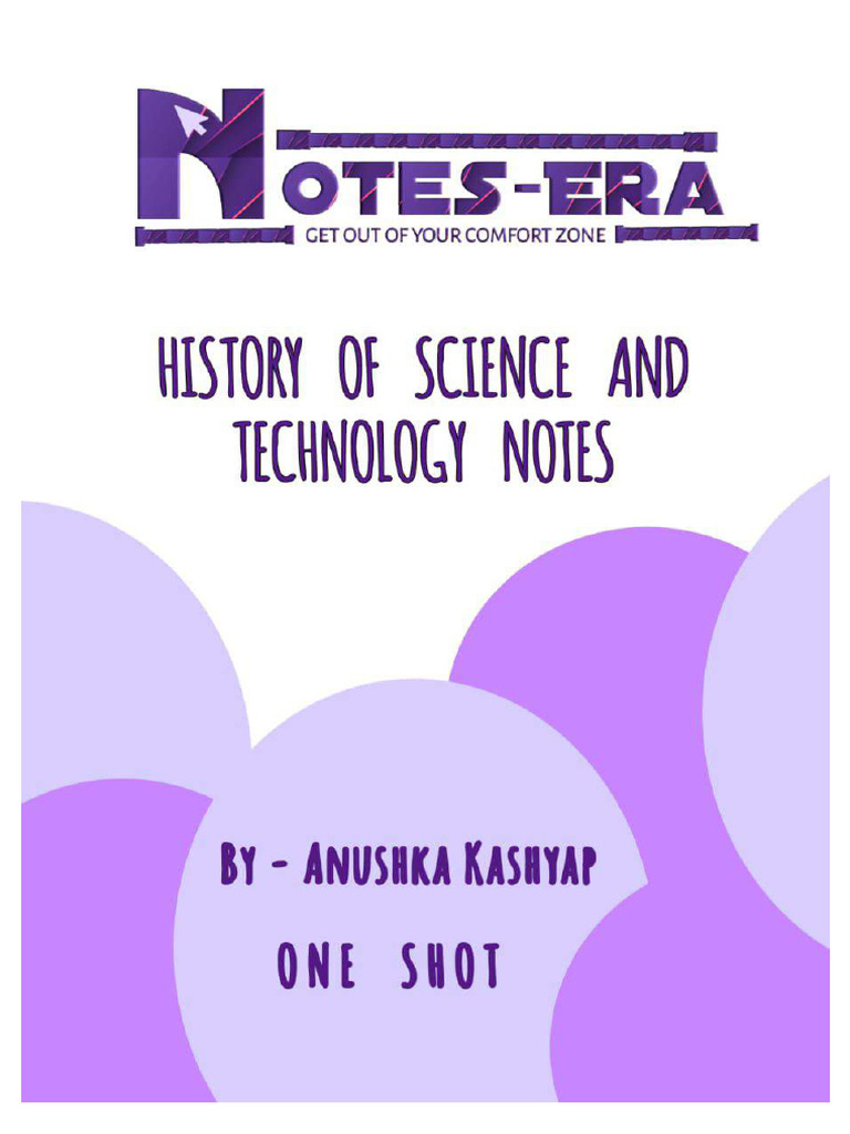 History and Science of Technology Notes 1st Year | PDF