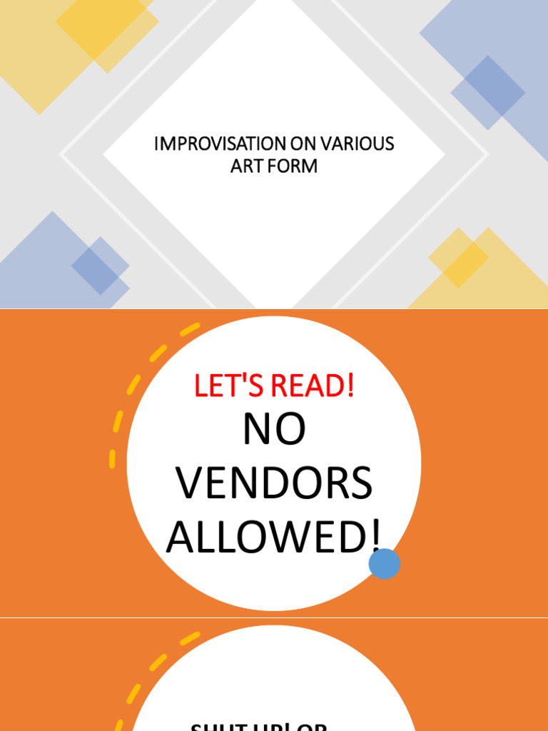 Improvisation in Various Art Form | Download Free PDF | Improvisation ...