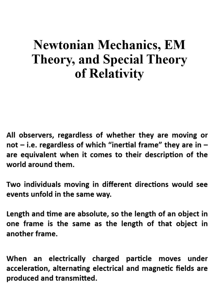 Phy Sci Lesson 4 | PDF | Special Relativity | Speed Of Light