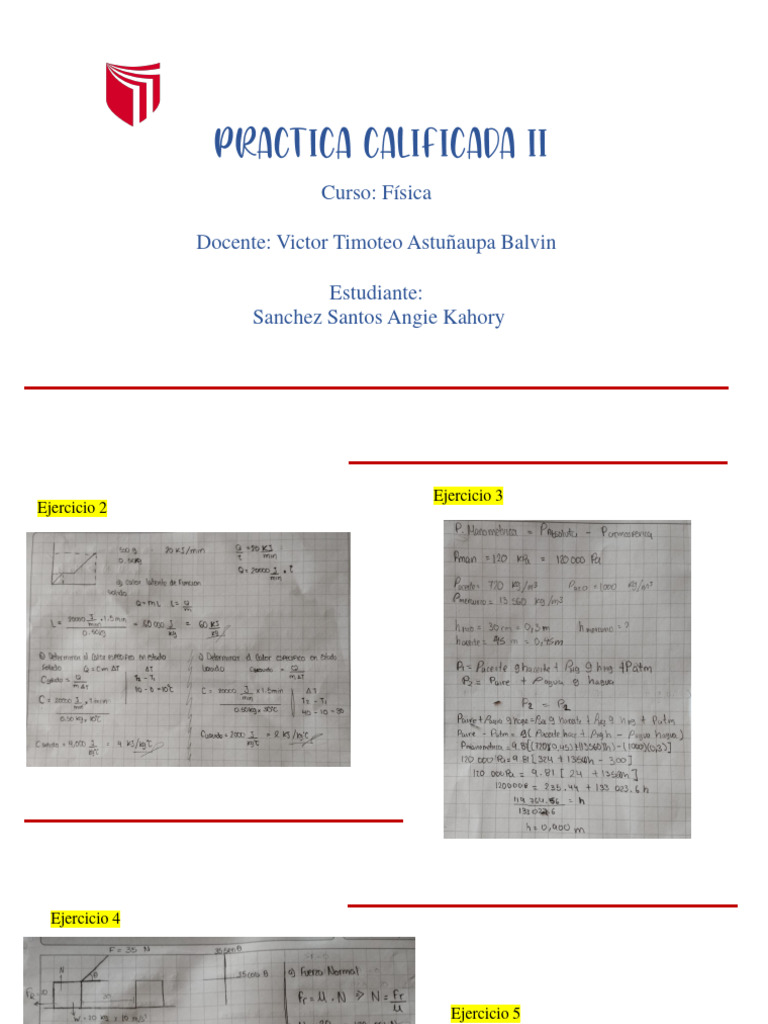 2 Practica Calificada Fisica PDF | PDF