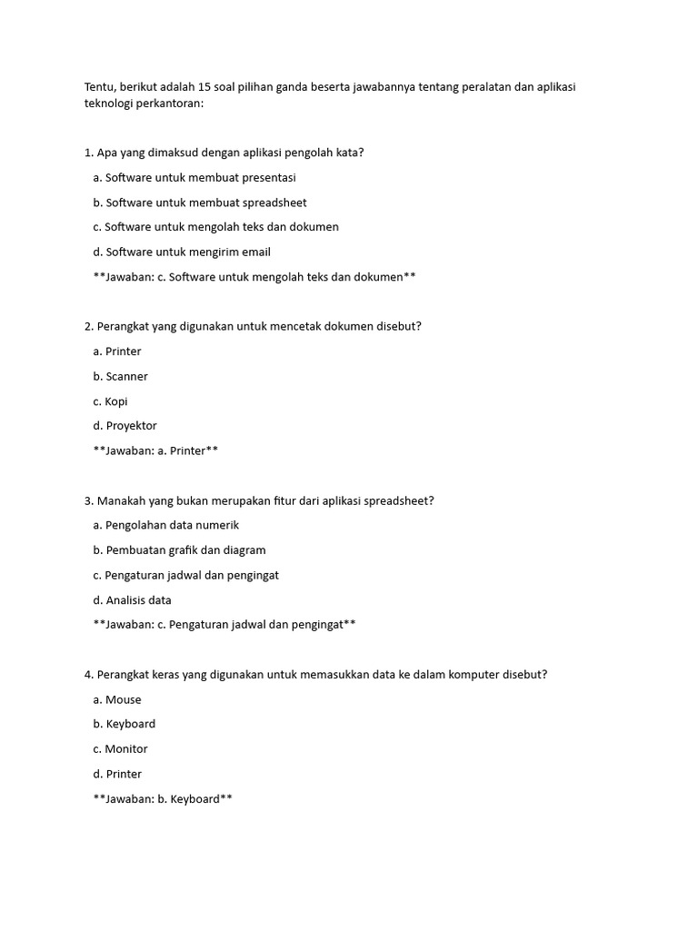 Soal UTS 2 BLM | PDF