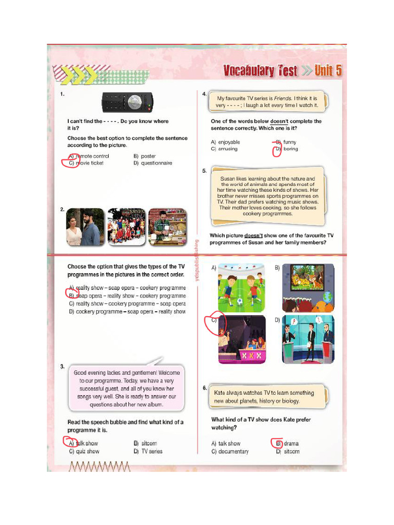 Unit 5 Vocab Test | PDF