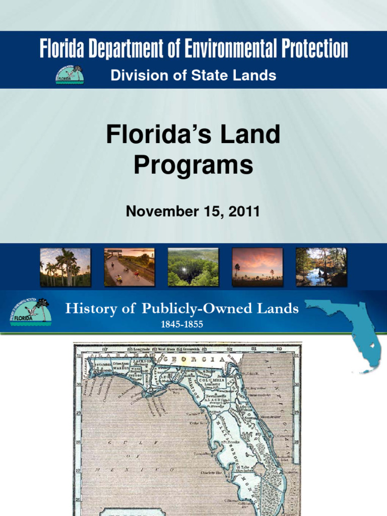 Florida's Land Programs | PDF | Public Finance | Taxes