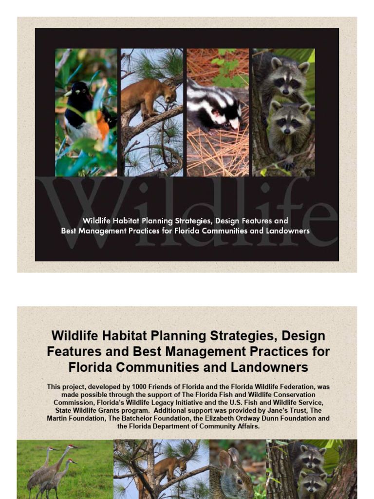 Wildlife Habitat Planning Strategies Pdf Green Infrastructure