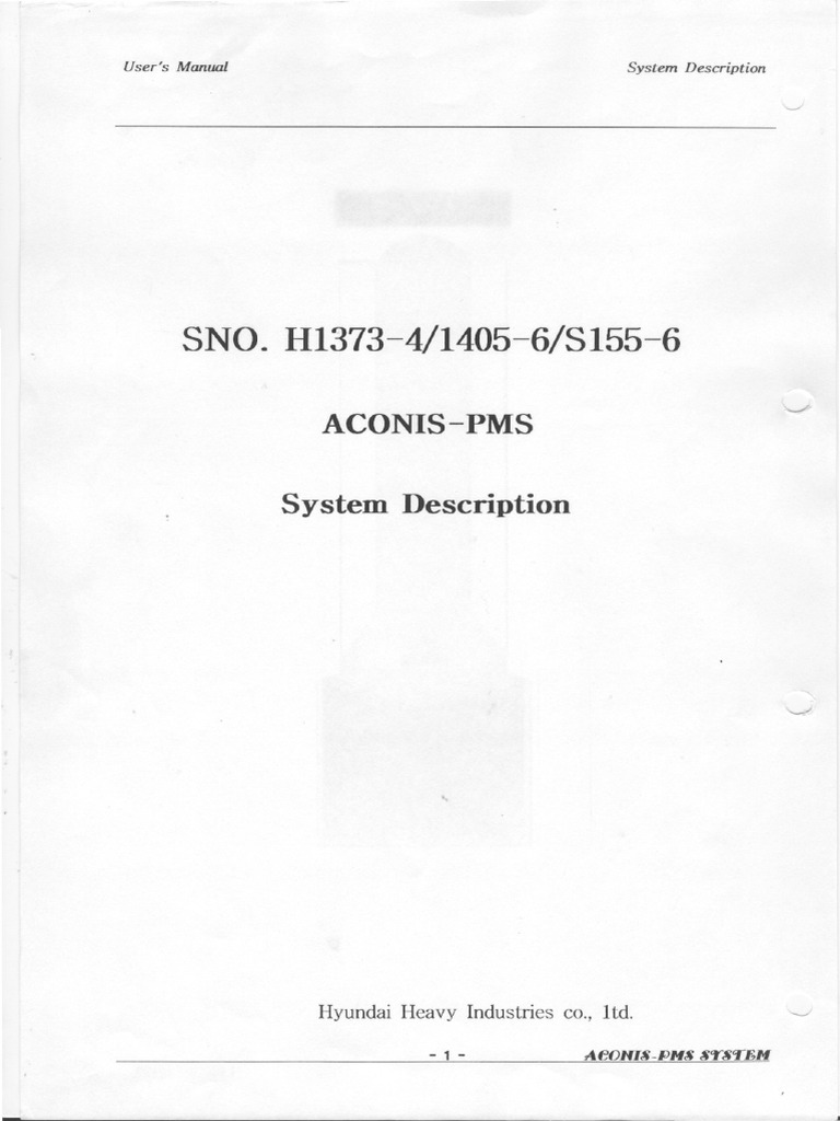 ACONIS-PMS Manual | PDF