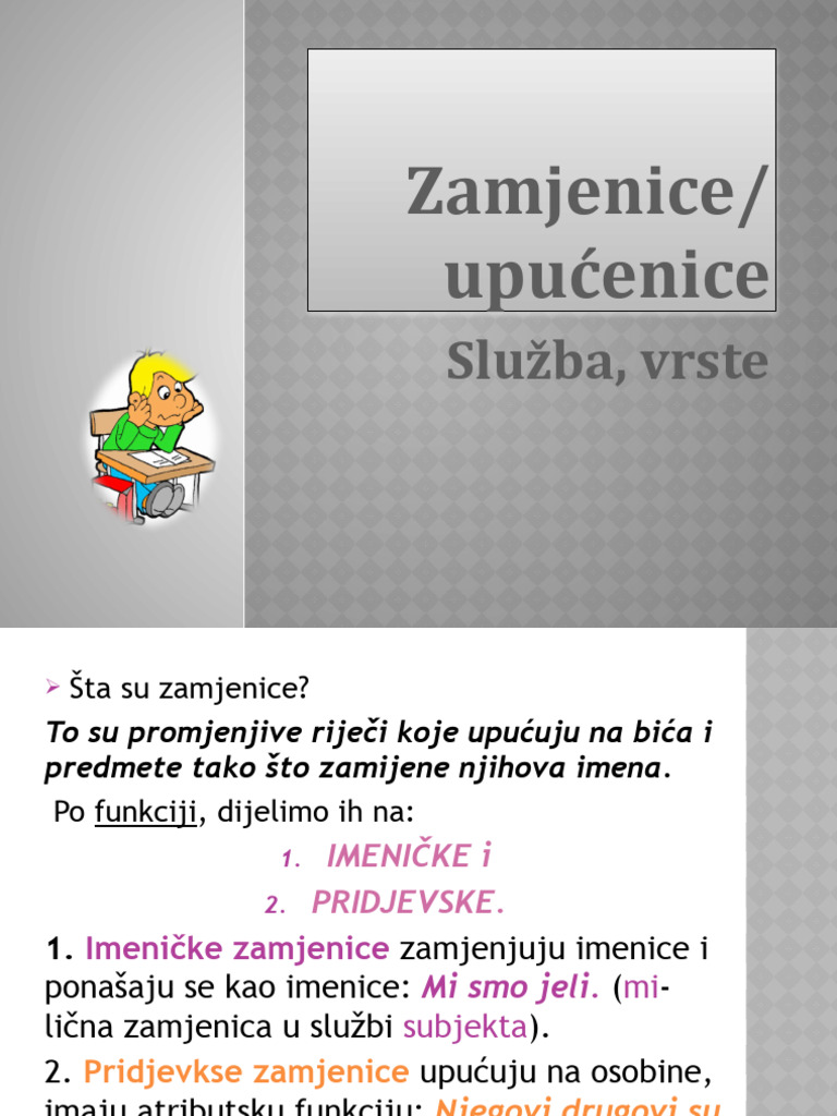 Zamjenice | PDF