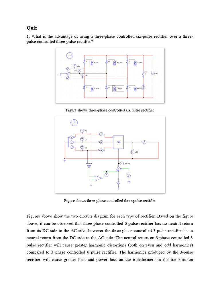 Quiz | PDF | Rectifier | Electrical Engineering