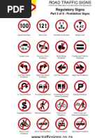 Road Signs One k53 Learners Licence Test Website | PDF | Traffic ...