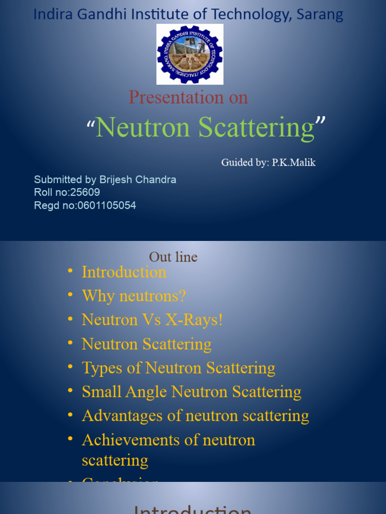 Neutron Scattering | PDF | Neutron | Scattering