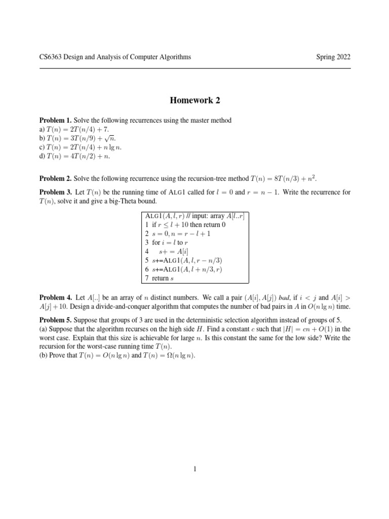 Homework 2 | PDF