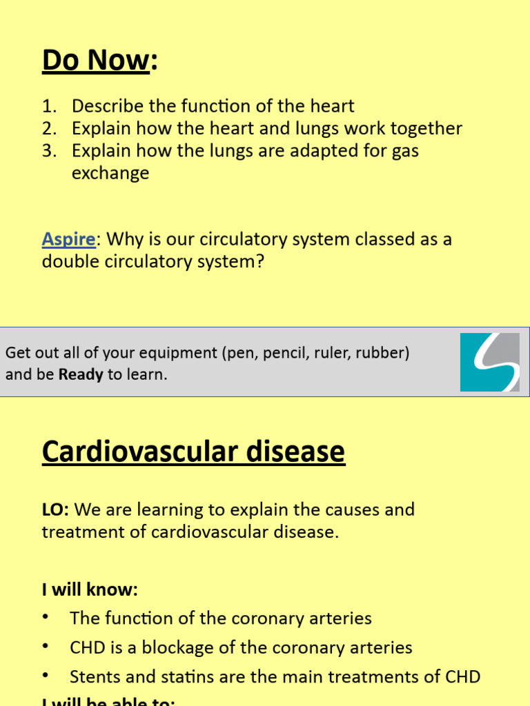 Lesson 40 - CHD | PDF | Coronary Artery Disease | Stent