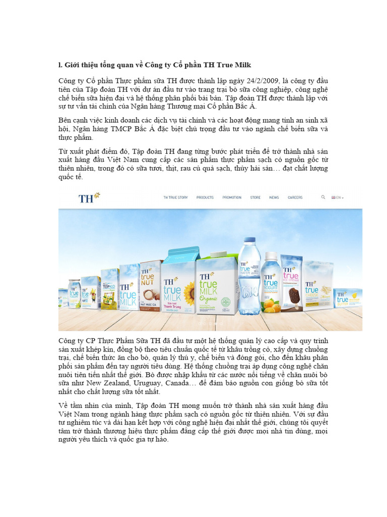 TH True Milk | PDF