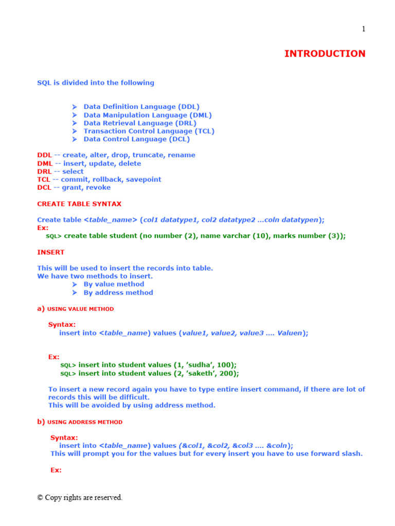 SQL PLSQL | PDF | Computer Data | Computing SQL PLSQL | PDF | Computer Data | Computing