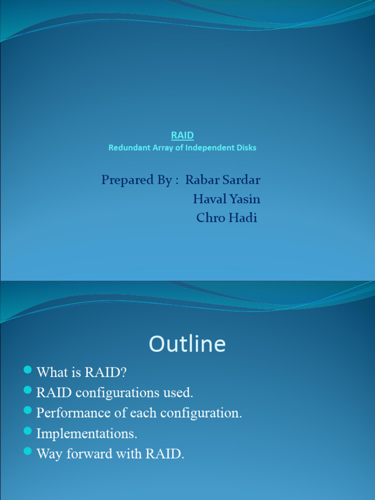 Raid Presnt Pdf Classes Of Computers Office Equipment