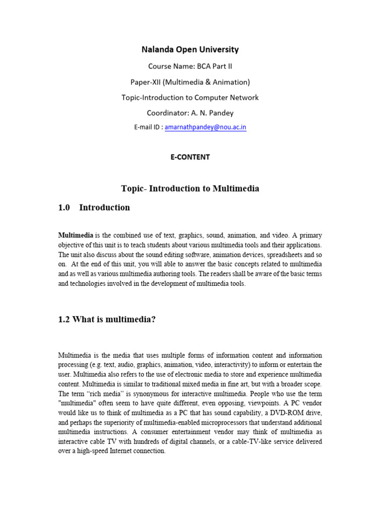 Multimedia Notes | Download Free PDF | Optical Character Recognition ...