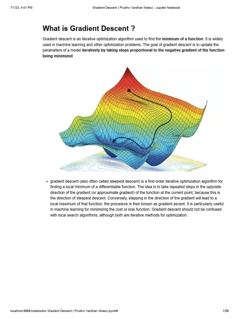 Gradient Descent | PDF | Mathematical Optimization | Machine Learning Gradient Descent | PDF | Mathematical Optimization | Machine Learning