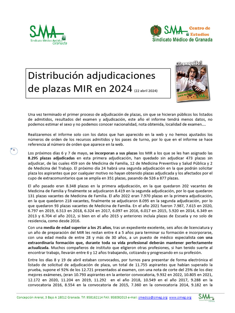 Notas Mir 2024 | PDF | Medicina | Cuidado de la salud