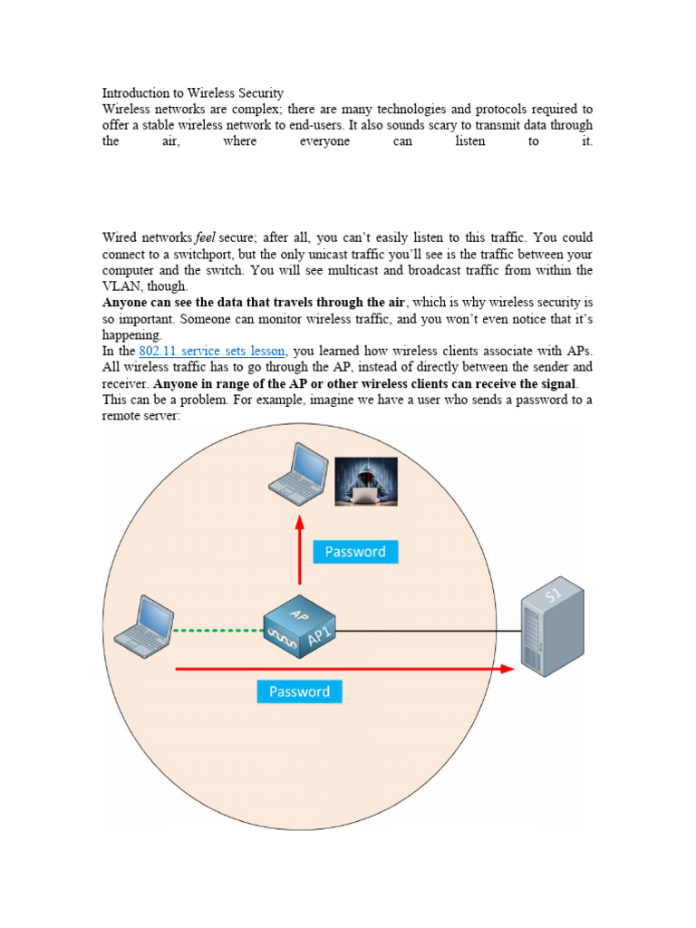Introduction To Wireless Security | PDF | Computer Network | Password