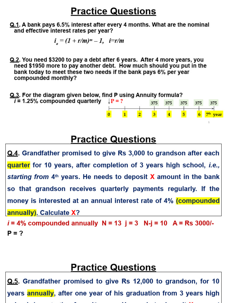 Practice Questions | PDF