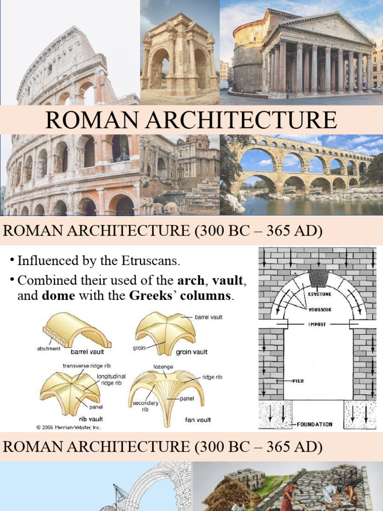 Roman Architecture | PDF | Vault (Architecture) | Column
