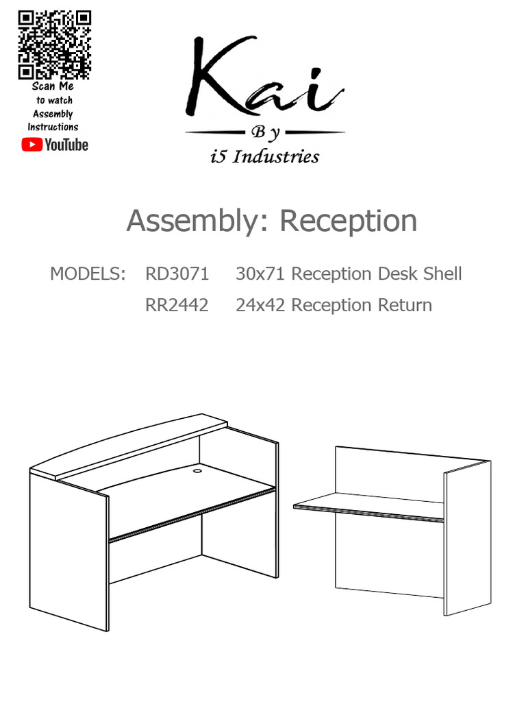 Kai Assembly Reception Desk Reception Return | PDF