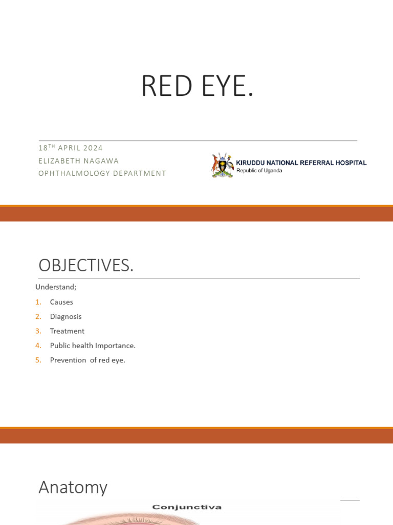 RED EYES PRESENTATION | PDF | Diseases And Disorders | Medical Specialties