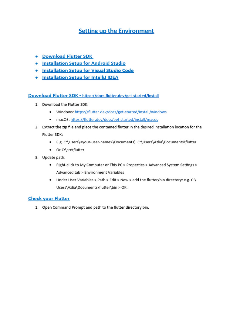 1 - Setting Up The Environment | Download Free PDF | Android (Operating System) | Installation ...