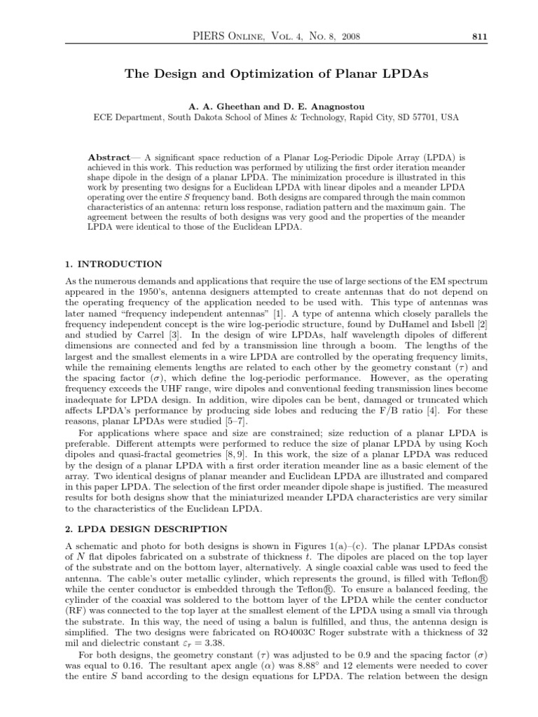 Vol 4 No 8 Page 811 To 814 | PDF | Antenna (Radio) | Radio