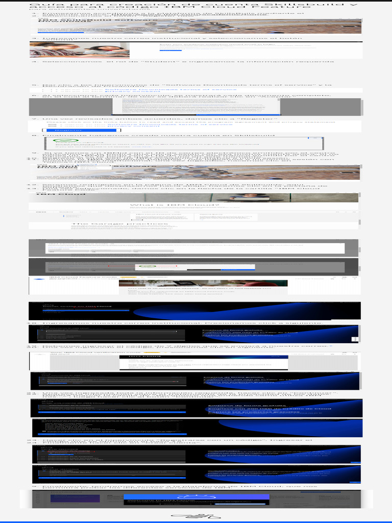 2.guia Creación de Cuenta Skillsbuild y IBM Cloud | PDF | Informática