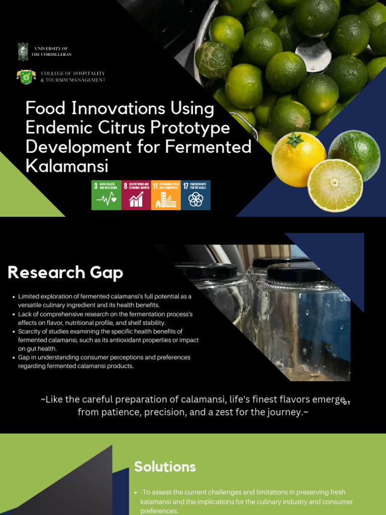 Food Innovations Using Endemic Citrus Prototype Development For Fermented Kalamansi | PDF ...