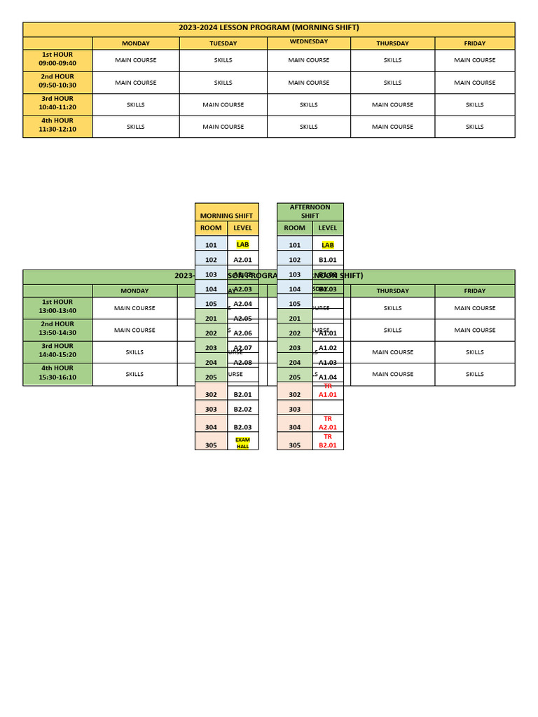 2023-2024 Module 2 Lesson Program | PDF