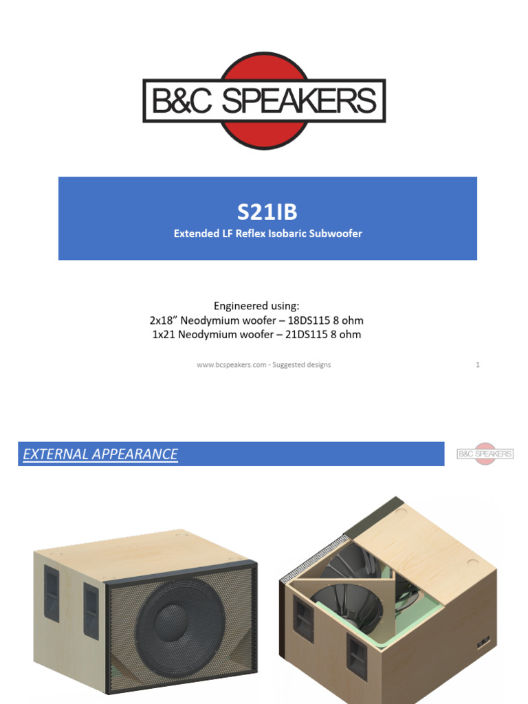 S21IB Suggested Design | Download Free PDF | Loudspeaker | Electrical ...