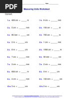 Unit Conversion Practice Worksheet | PDF