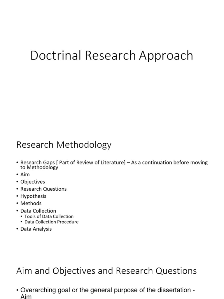Doctrinal Comparative | PDF | Methodology | Hypothesis