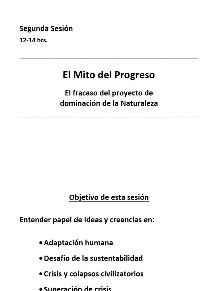 El mito del progreso | PDF | Conocimiento | Ideologías