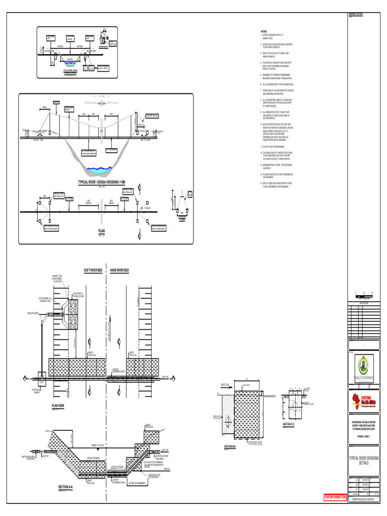 Appendix 7 - Design Drawings | PDF | Pipe (Fluid Conveyance) | River