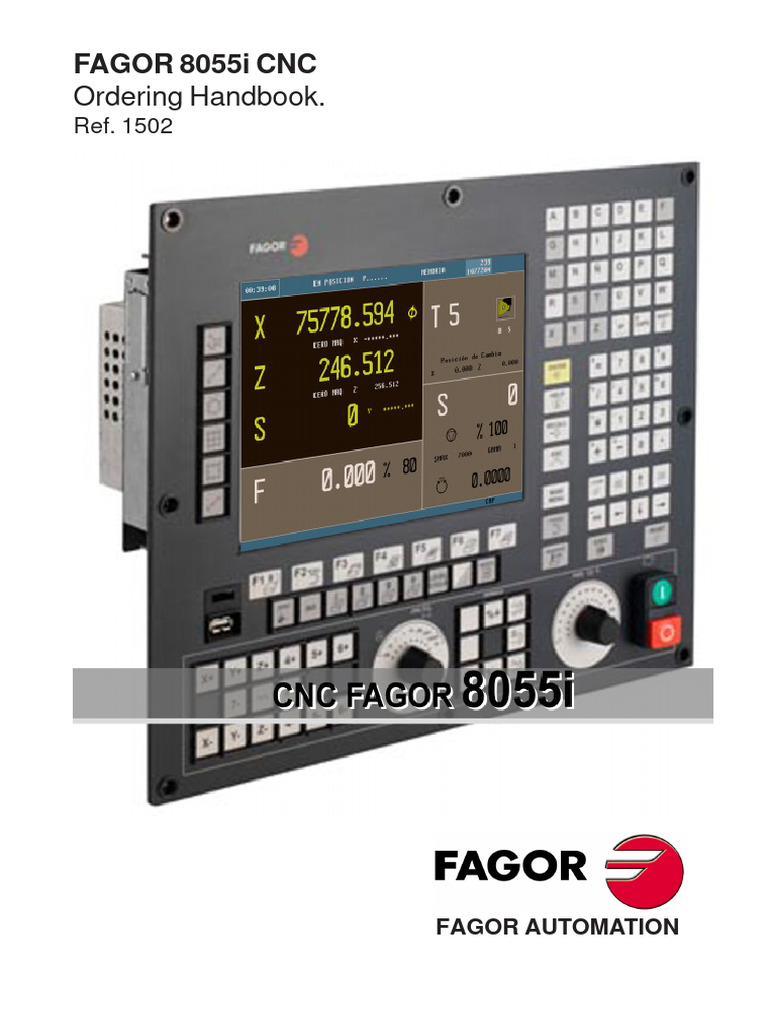 CNC 8055i Ordering Handbook | PDF | Numerical Control | Programmable Logic Controller