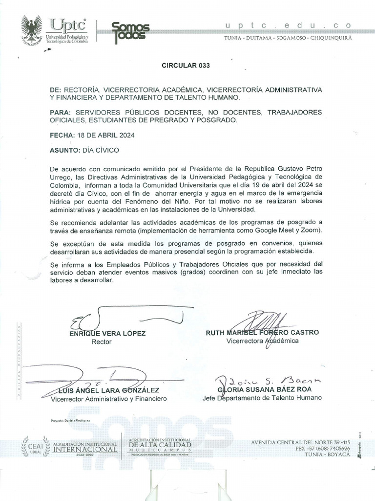 Circular 033 2024 | PDF